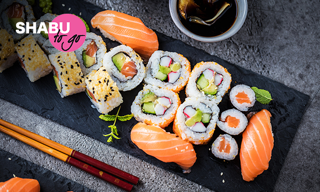 Shabu To Go Zeist, Afhalen: sushibox (24 of 40 stuks) bij Shabu To Go ...