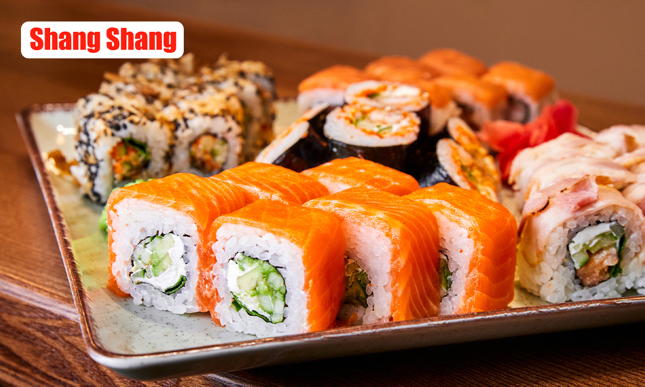 Shang Shang Sushi, Sushibox naar keuze (24 of 46 stuks) voor afhaal bij Shang Shang Sushi ...