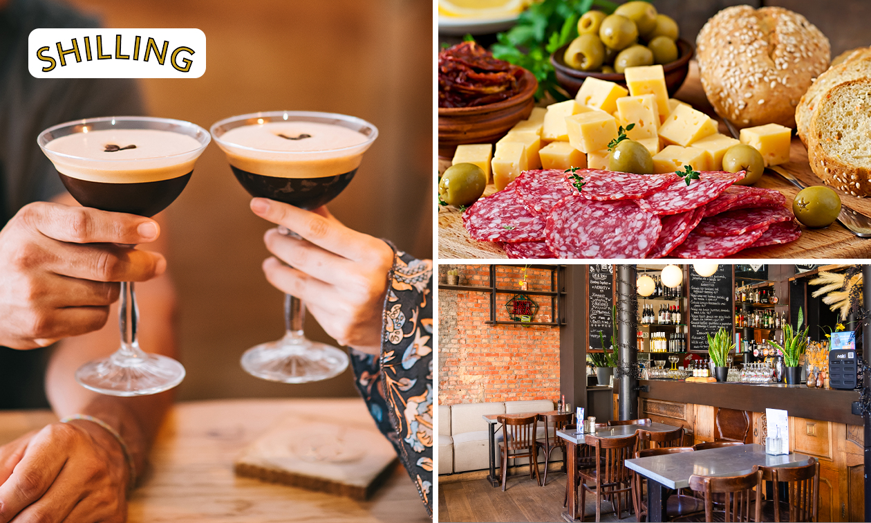 Shilling, 4 cocktails/mocktails naar keuze + borrelplank bij Shilling ...