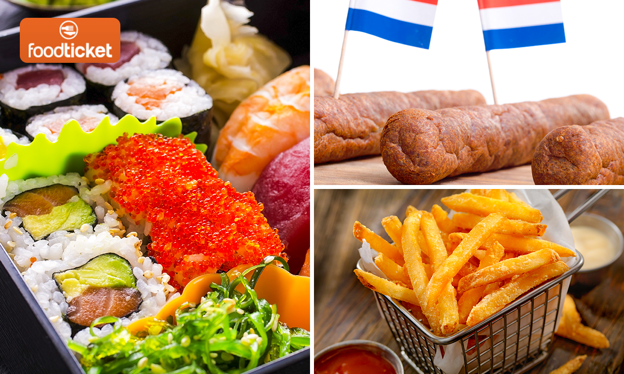Snackpoint Voerendaal, Sushibox (18, 24 of 32 stuks) of friet + 2 ...