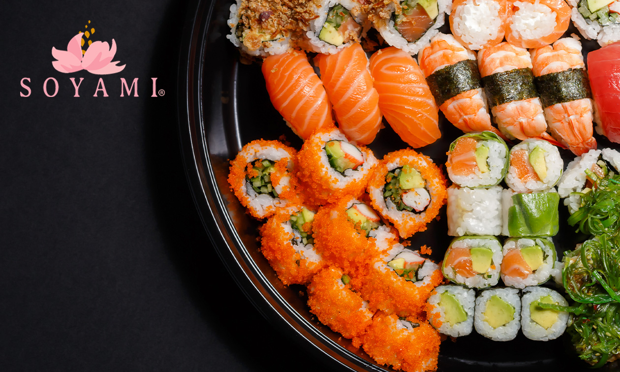 Soyami, Sushibox naar keuze (20, 52 of 104 stuks) voor afhaal bij ...