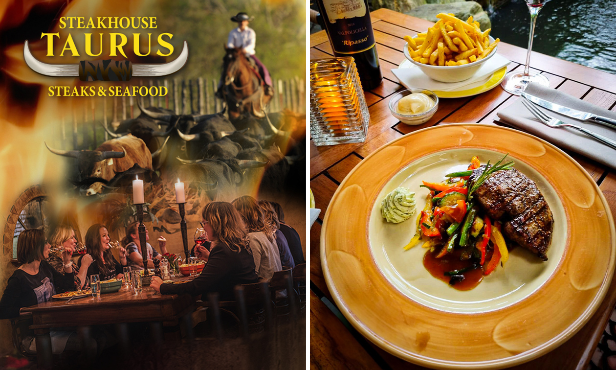 Steakhouse Taurus, 3-gangen keuzediner bij Steakhouse Taurus bespaar 30 ...