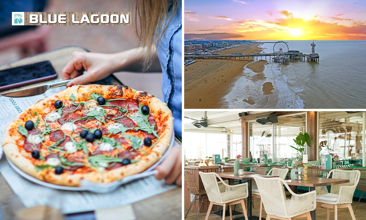 Strandpaviljoen Blue Lagoon, Pizza naar keuze bij Strandpaviljoen Blue ...