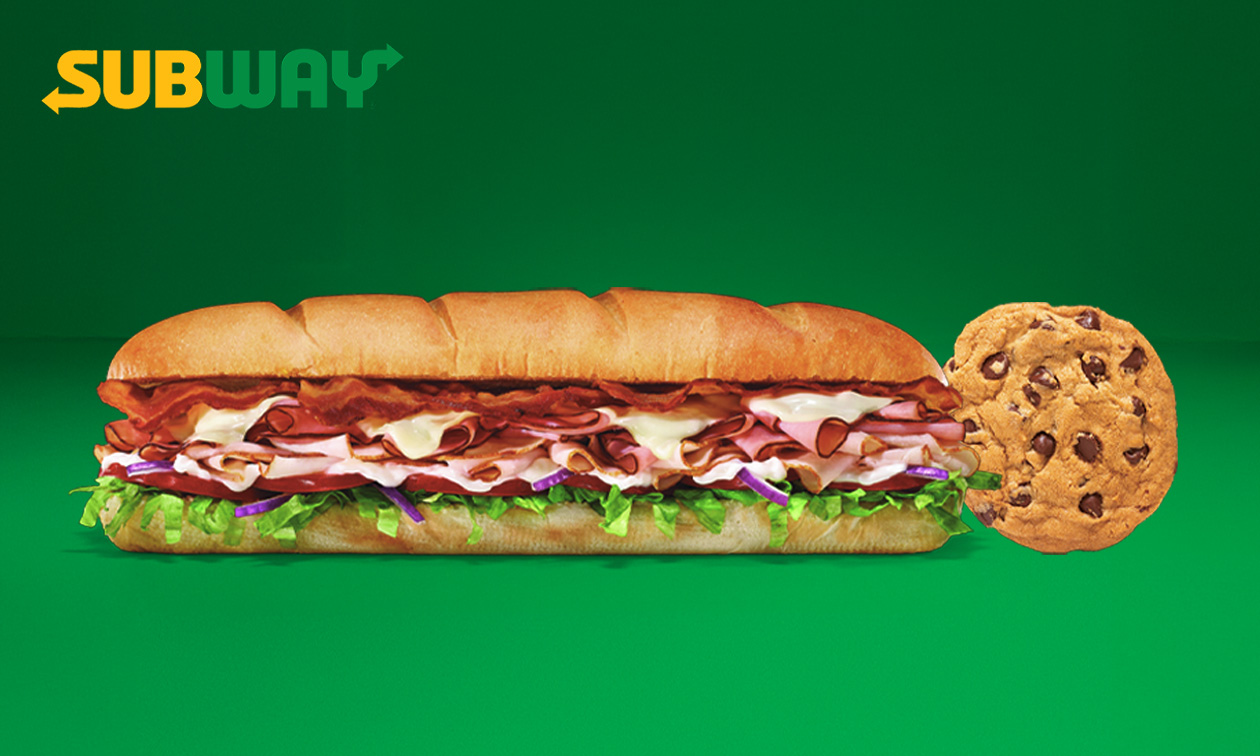 Subway Uden Foodcourt, Broodje (30 cm) + cookie van Subway : épargnez ...