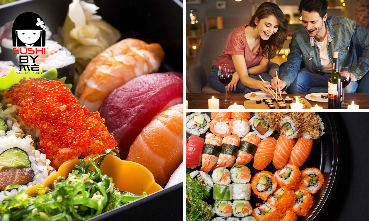Sushi By Me, Sushibox (44 stuks) voor 2 bij Sushi By Me bespaar 41% in ...