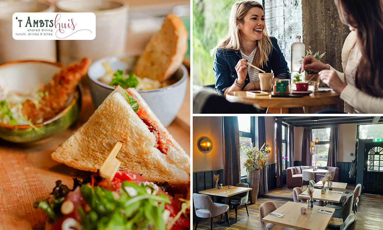 't Ambtshuis, 2-gangen keuzelunch bij 't Ambtshuis Spare 50% in Ede ...