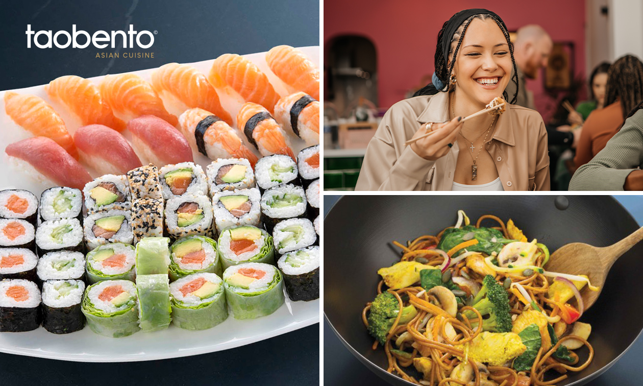 taobento, Sushibox naar keuze of noedels voor afhaal save 45% in Flevoland with Uit eten in de buurt