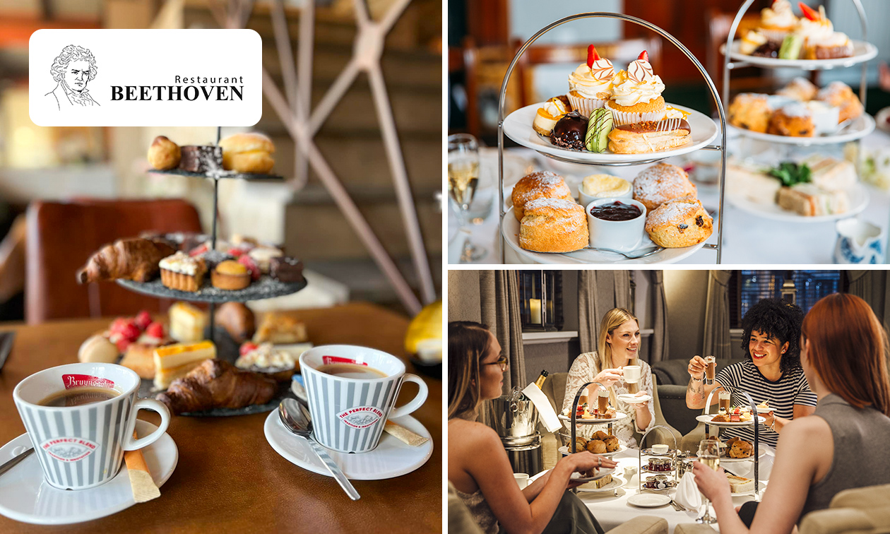 Tea Room Beethoven, Luxe high tea + evt. een glas cava in hartje ...