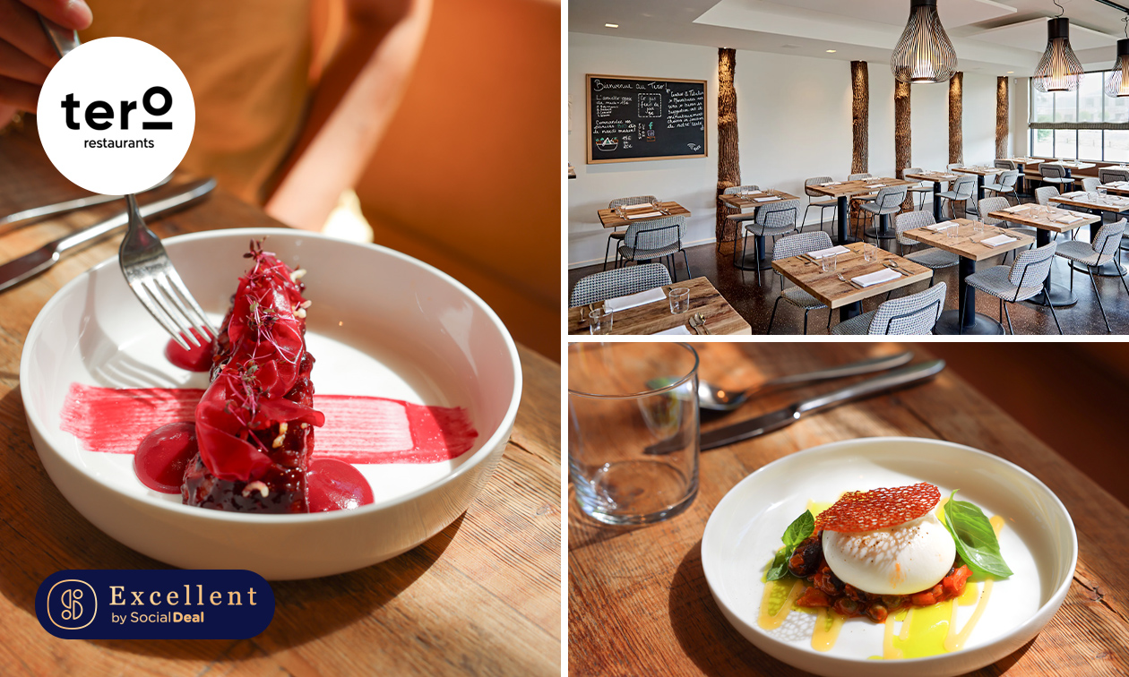 Tero, Menu en 3 ou 4 services à la carte chez Tero bespaar 41% in Brabant Wallon via FC Den ...