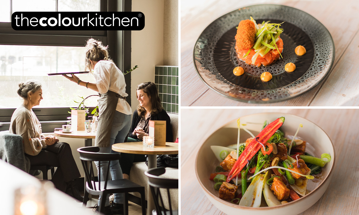 The Colour Kitchen, Shared dining-diner + dessert bespaar 29% in ...