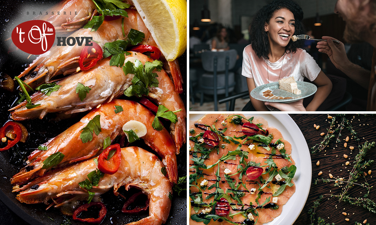 Brasserie 't Of in Hove, 3-gangen keuzediner + amuse van de chef ...