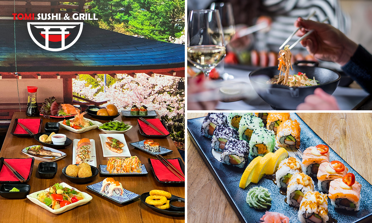 Tomi Sushi & Grill, All-You-Can-Eat sushi & grill (2 uur) bespaar 22% ...