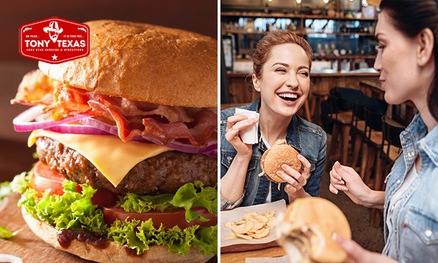 Tony Texas, 3-gangen burgermenu bij Tony Texas bespaar 33% in Leuven ...