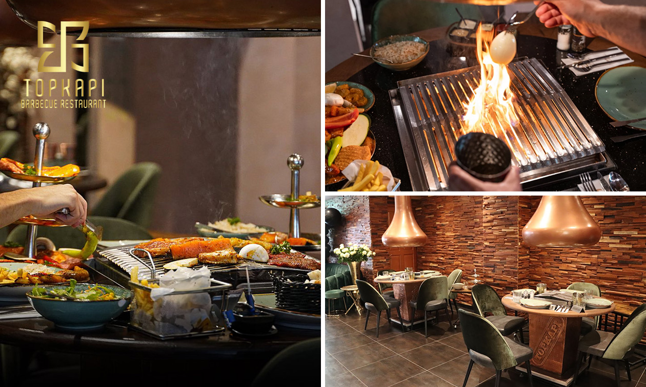 Topkapi BBQ, All-You-Can-Eat barbeque (2 uur) + mezze + dessert bespaar ...