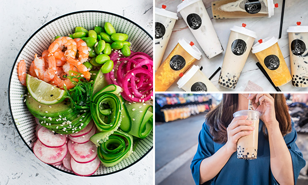 Two Cups, Pokébowl + bubble tea om af te halen in hartje Leiden bespaar ...