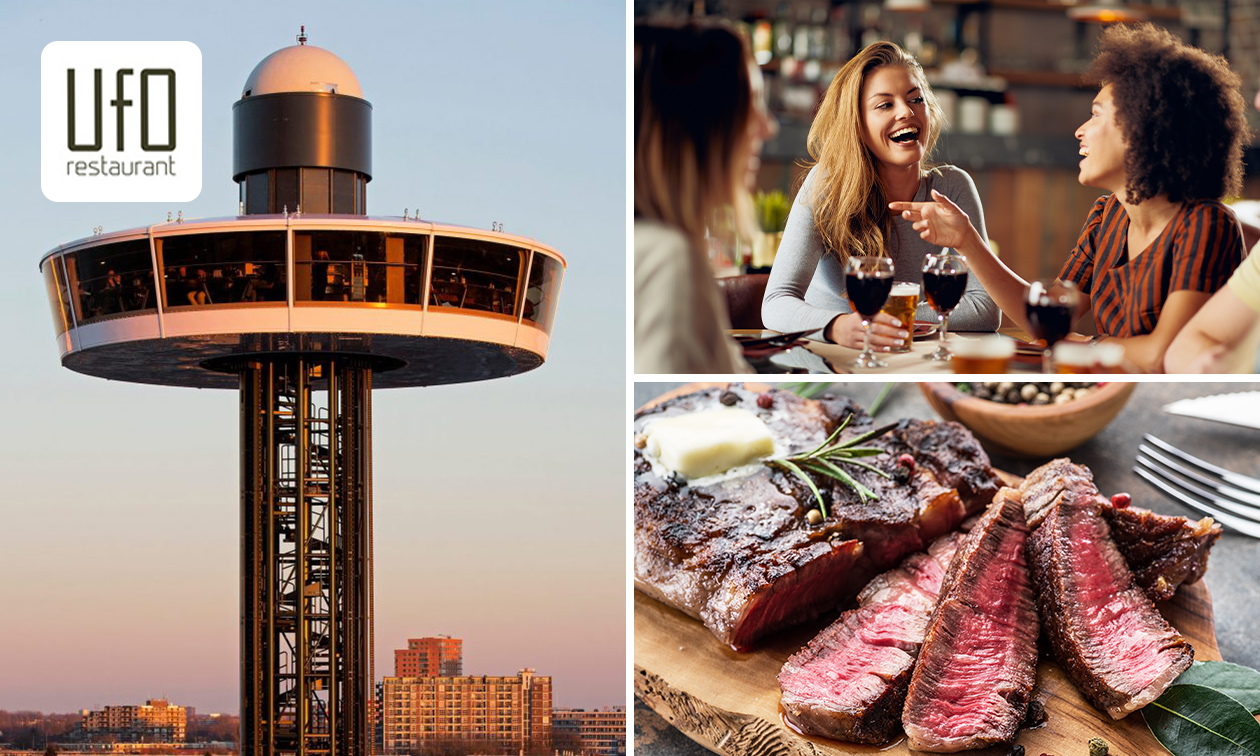 Ufo Restaurant, Lunch, diner of high tea op grote hoogte bespaar 33% in ...