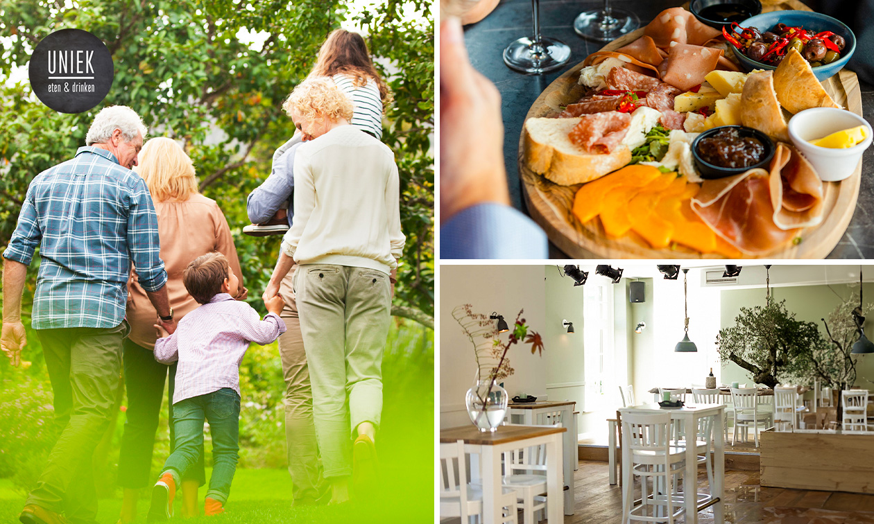 UNIEK eten & drinken, Wandelarrangement + koffie of thee + gebak ...