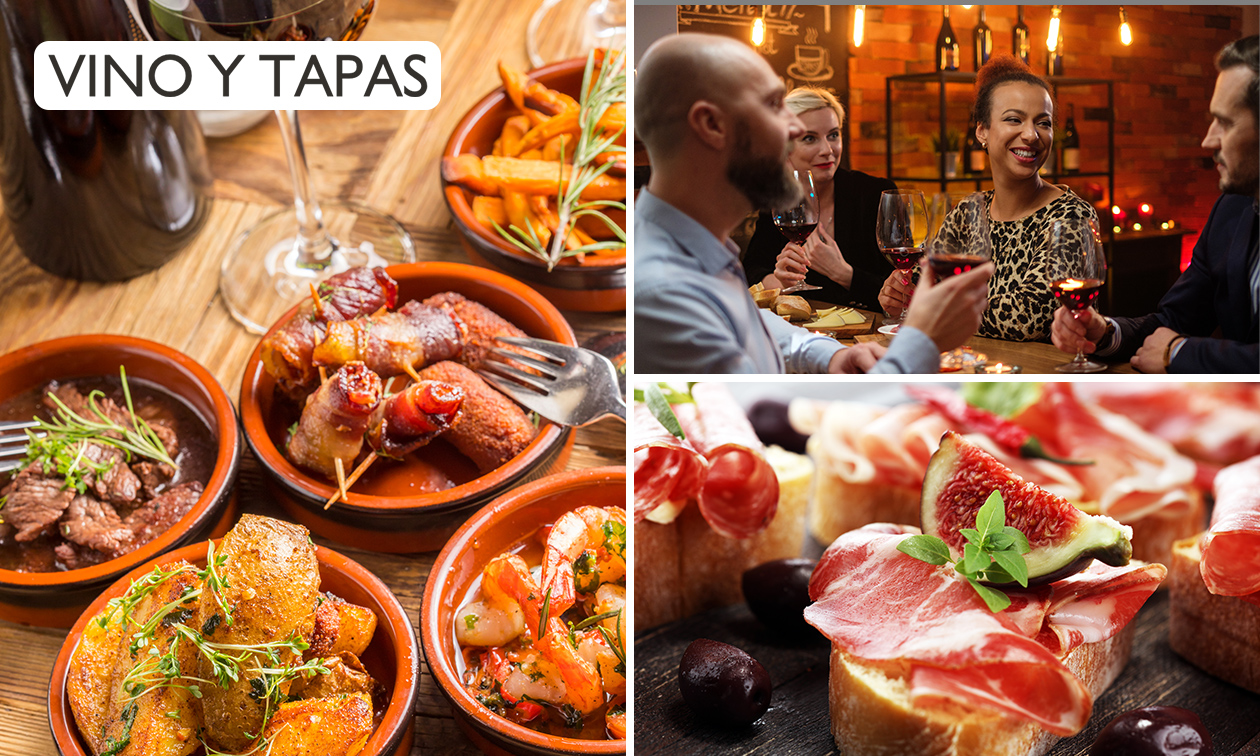 Vino y Tapas, 5-gangen tapasdiner bij Vino y Tapas bespaar 39% in ...
