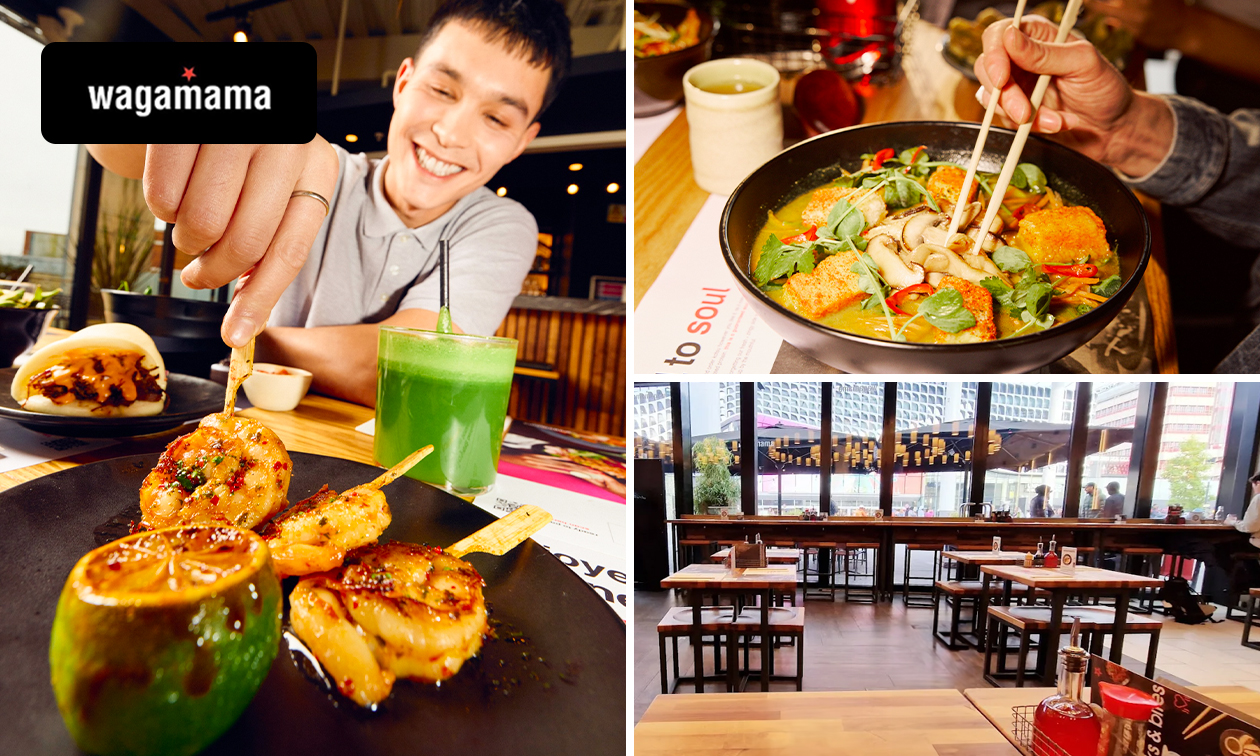 Wagamama Utrecht Stationsplein, 2-gangendiner of -lunch à la carte ...