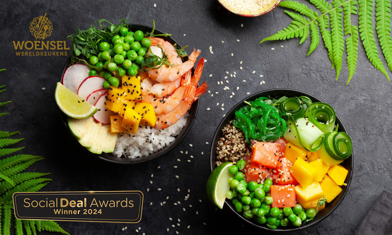 Woensel Wereldkeukens, 2 pokébowls naar keuze, thuisbezorgd of af te ...