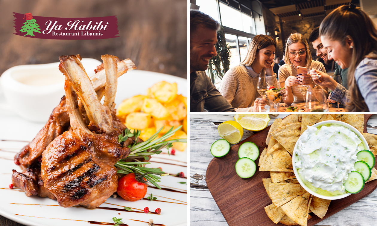 Ya Habibi Liban, Menu libanais en 2 services à la carte près de Roubaix ...