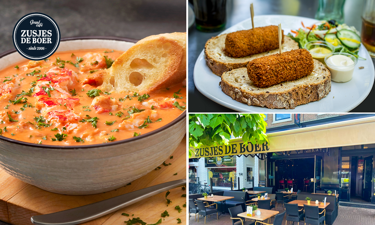 Zusjes de Boer Assen, 2-gangen keuzelunch bij Zusjes de Boer Assen ...